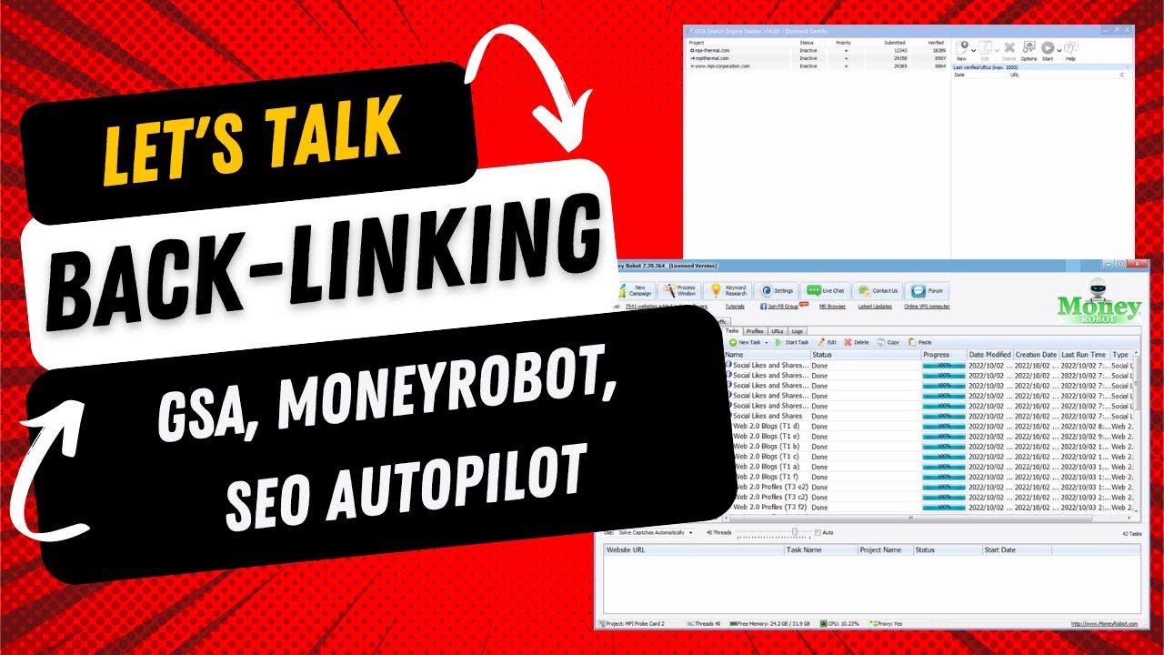 Lets Talk Back-Linking - GSA Search Engine Ranker, MoneyRobot, and SEO ...