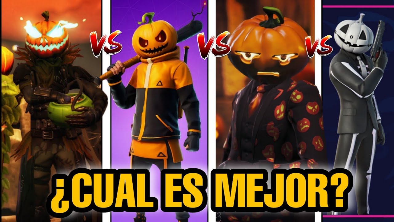 ¿CUÁL es la MEJOR SKIN de CALABAZA en FORTNITE? DON CALABAZA vs PUNK vs ...