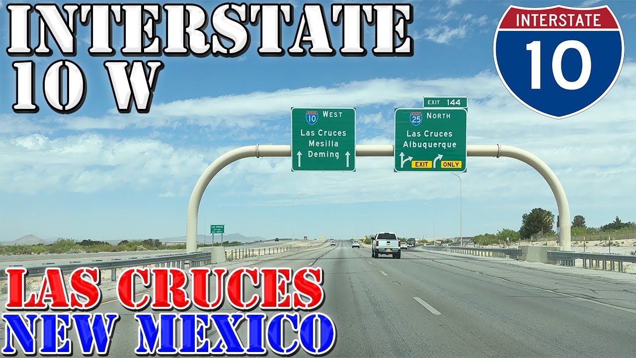 I-10 West - Las Cruces - New Mexico - 4K Highway Drive - YouTube