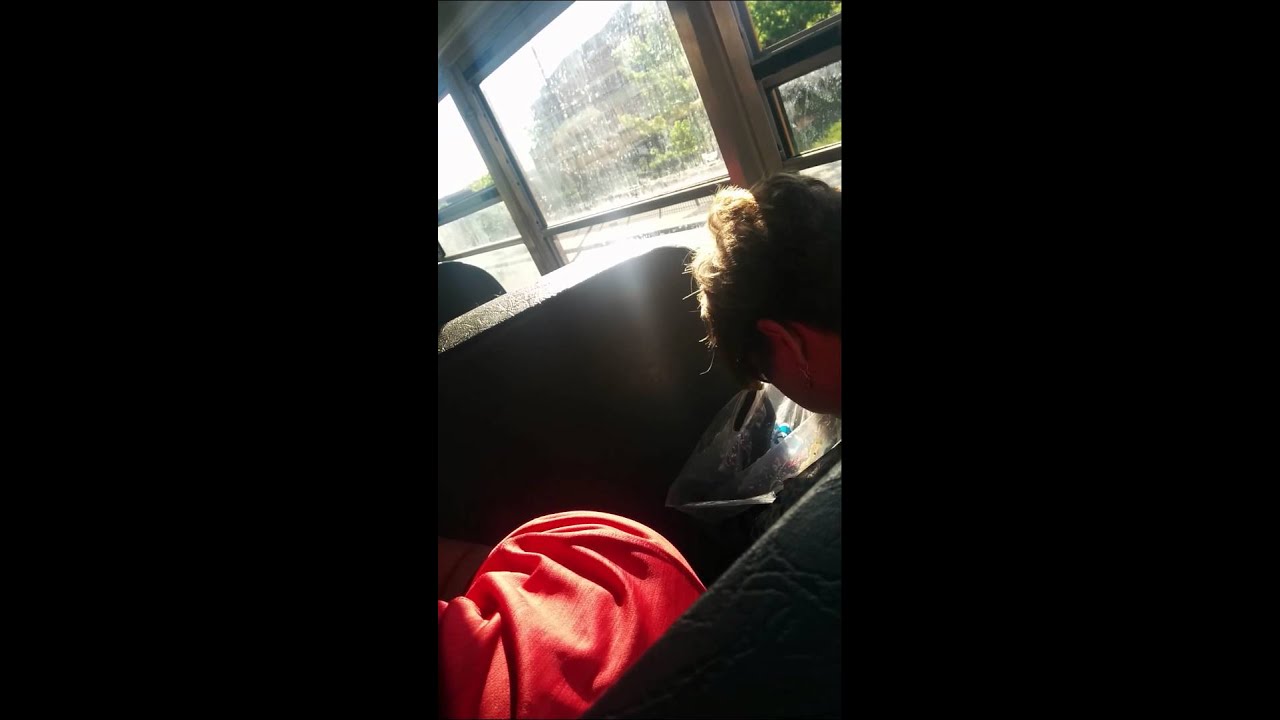 Drunk Lady Puking on School Bus - YouTube