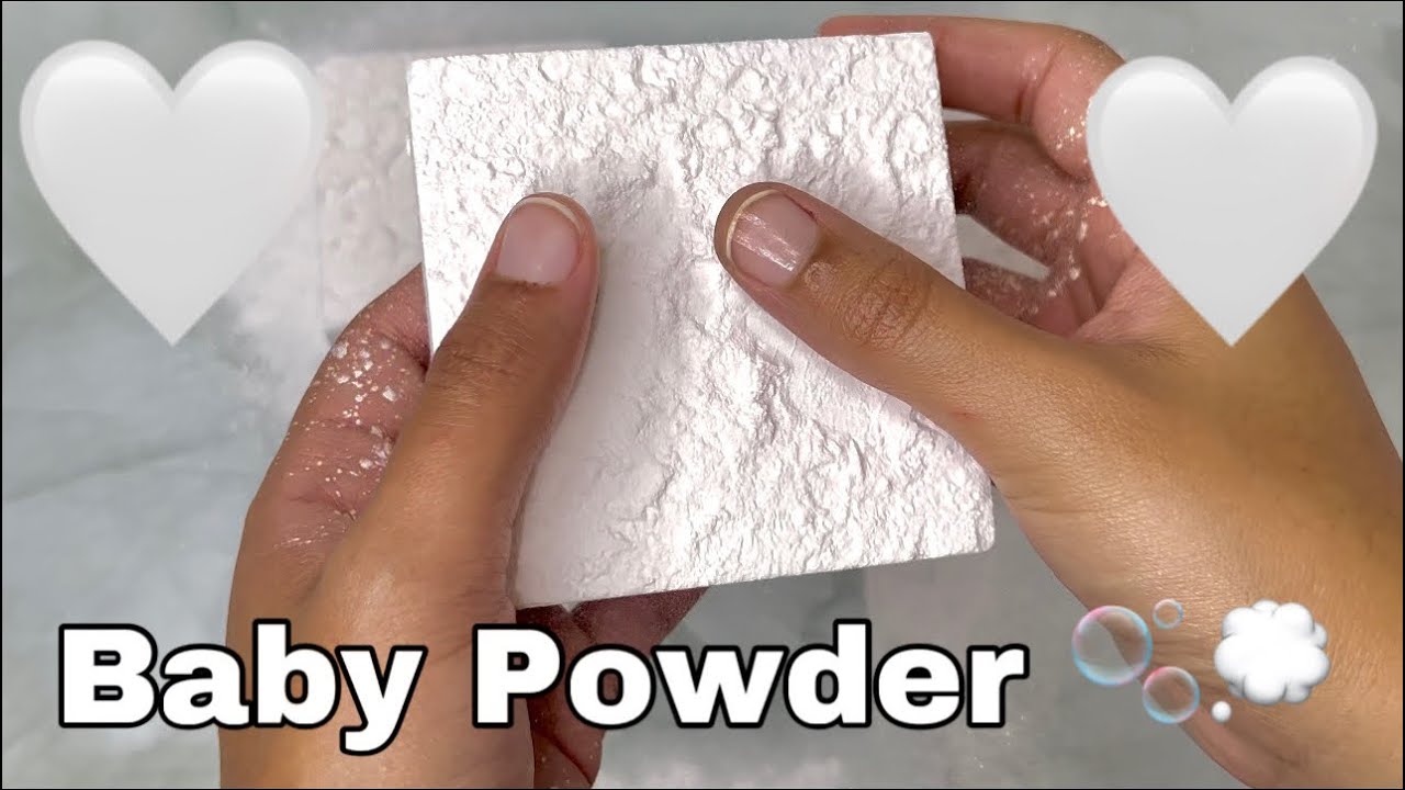 3 Fresh Chalk Blocks Topped W/ Baby Powder 🤍🫧 | Oddly Satisfying | ASMR ...