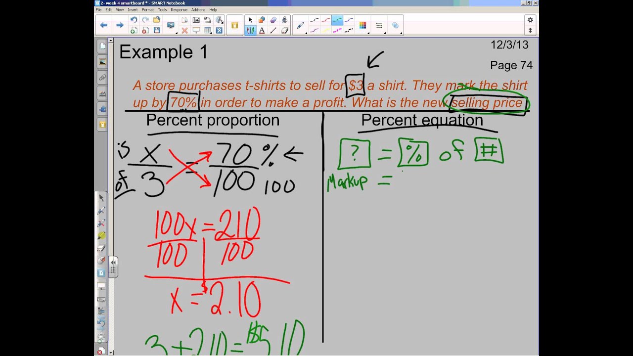 12 3 Mark ups and mark downs - YouTube
