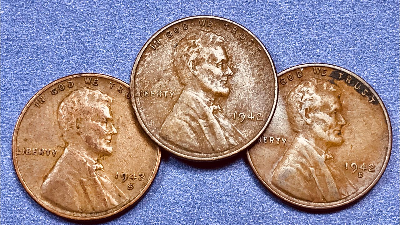 US 1942 WWII Pennies - Rare Lincoln One Cent Coins - YouTube