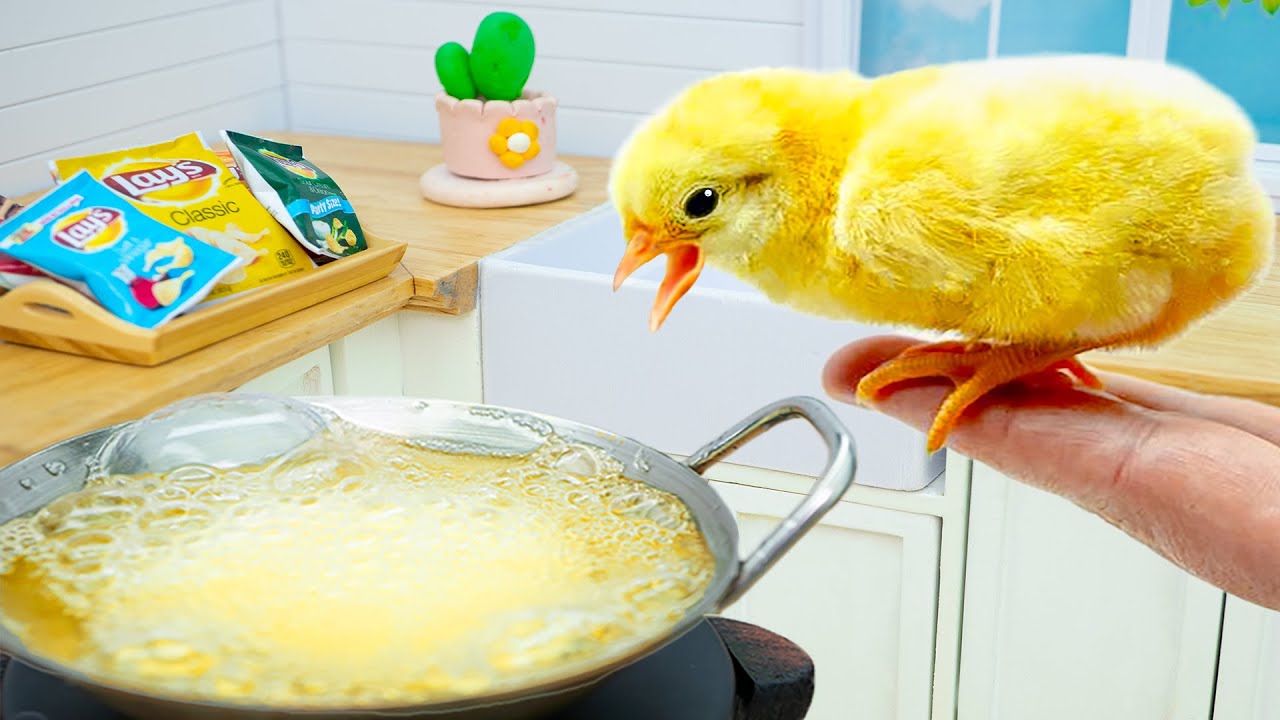 How To Make Smallest Yummy Chicken KFC Nuggets In Miniature Kitchen 🐥 ...