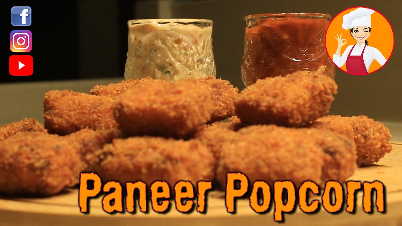 KFC Style Paneer with Shocking Masala | paneer Popcorn snacks recipe ...