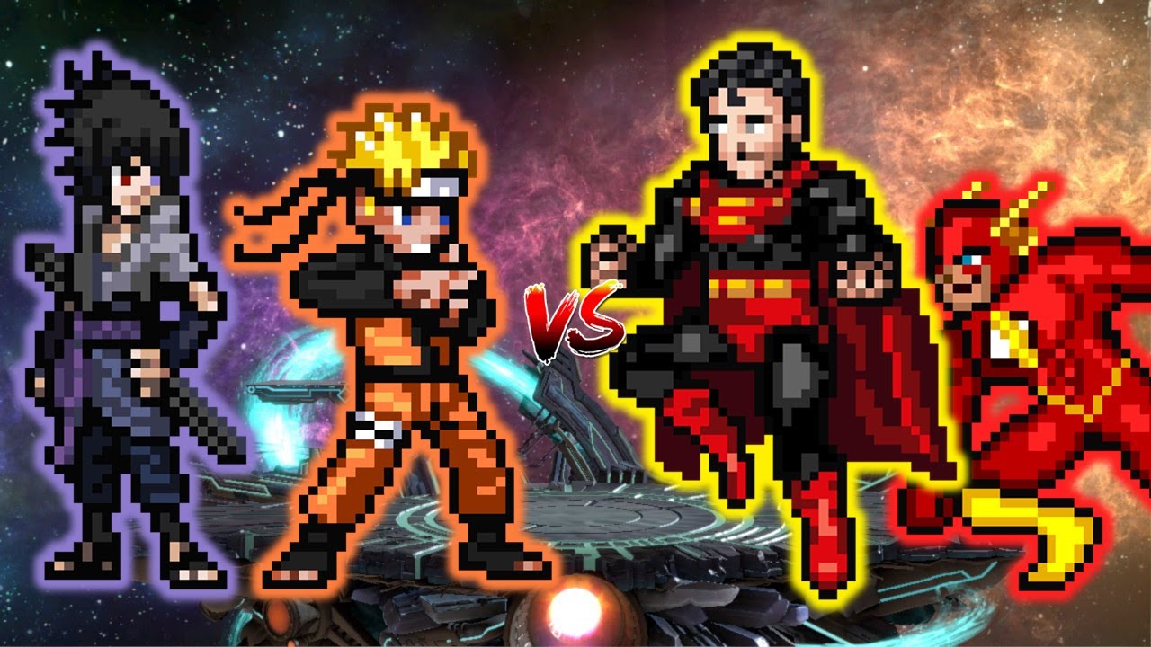 Naruto Final OP & Sasuke Rinnegan V3 OP vs Superman V2 OP & Flash C.A ...