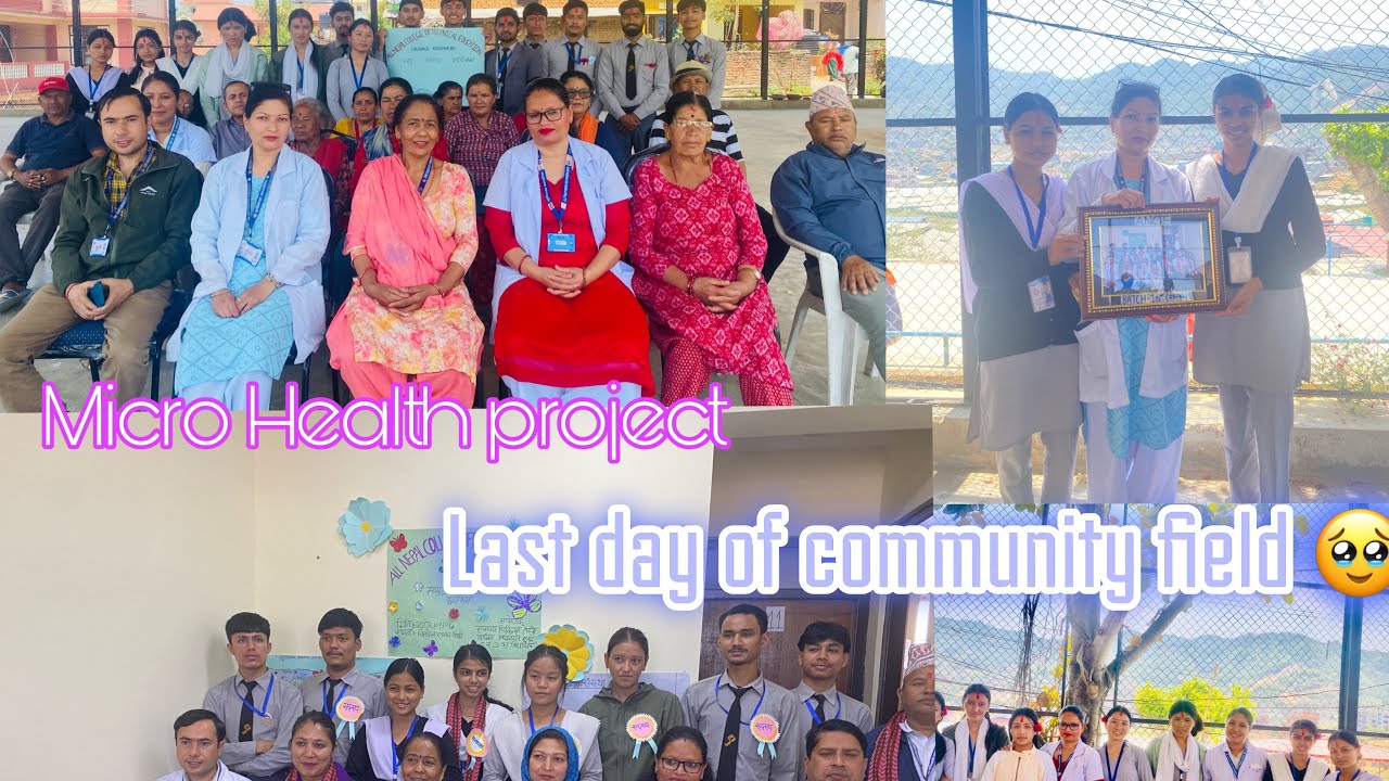 Micro health project and last day of 2 month community field🥹 ️# ...