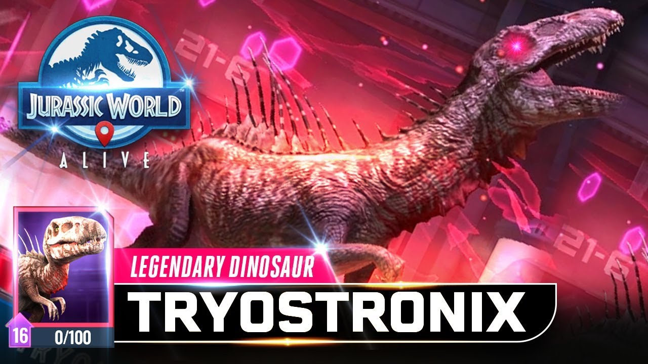 TRYOSTRONIX LEGENDARY UNLOCKED!【Jurassic World Alive 侏羅紀世界Alive】 - YouTube