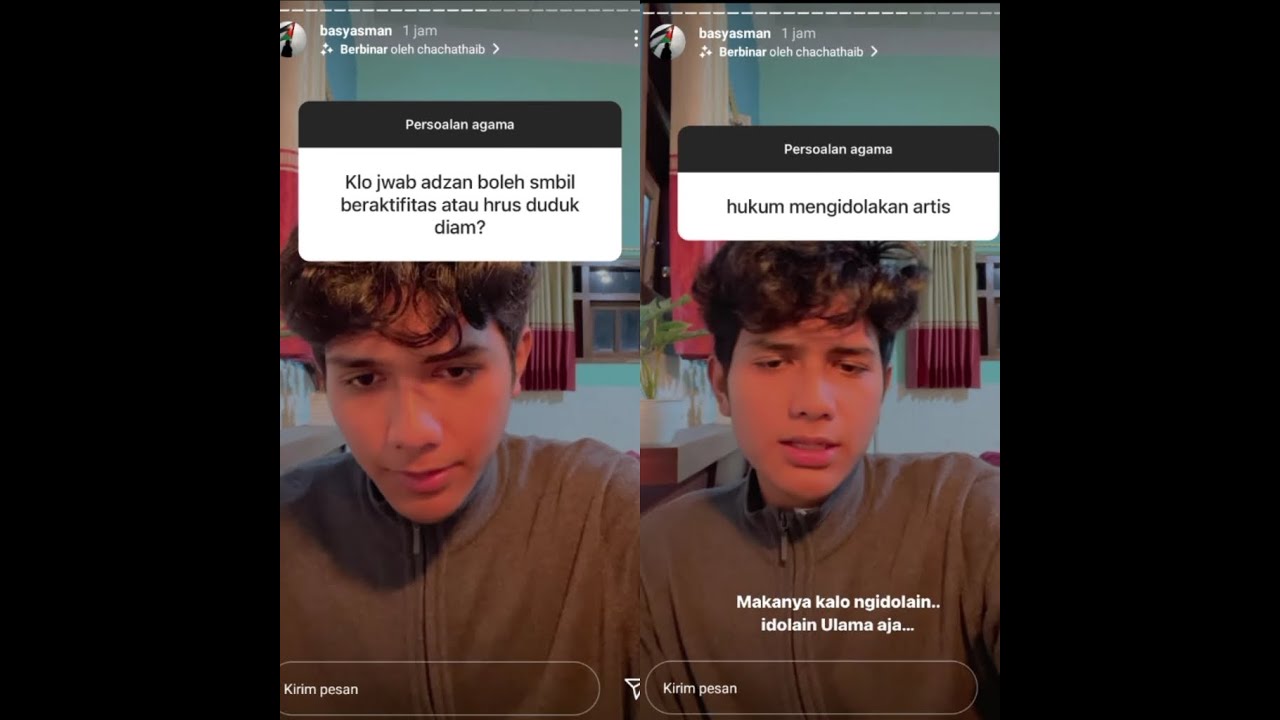 TANYA JAWAB DI INSTAGRAM HUSEIN BASYAIBAN TENTANG "HUKUM MENGIDOLAKAN ...