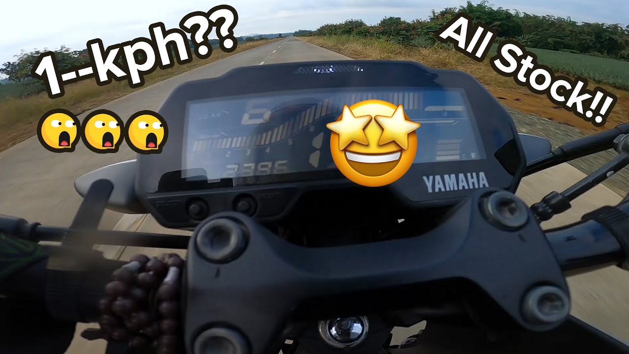 Yamaha MT15 Top Speed All Stock - YouTube