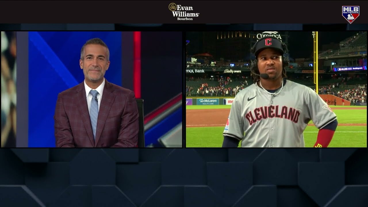 José Ramírez interview after forcing Game 5 in ALDS | MLB Tonight - YouTube
