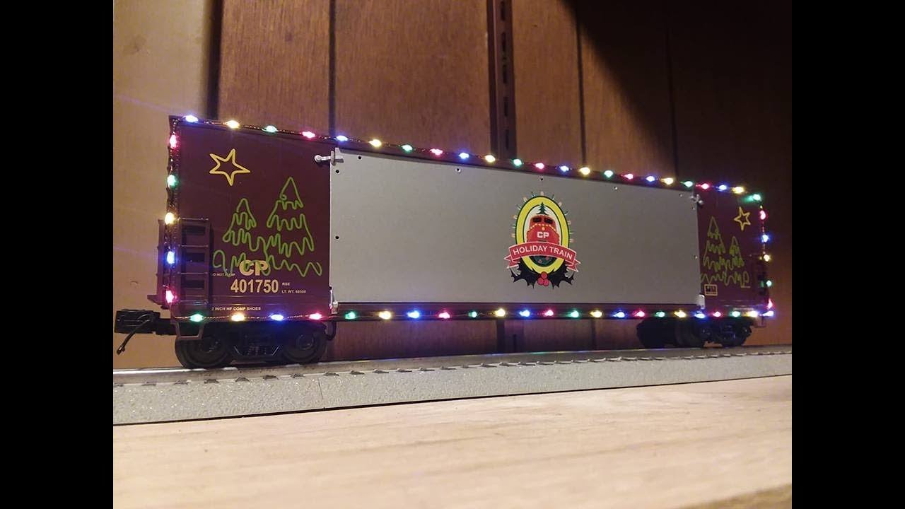MTH 20-93751 CP Holiday Train 50' Stage Box Car Review - YouTube