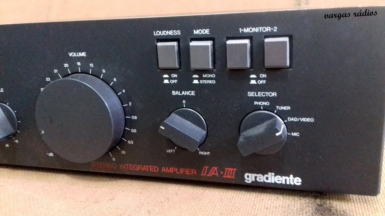 Amplificador Gradiente Mod IA 2 Esotech teste de funcionamento - YouTube