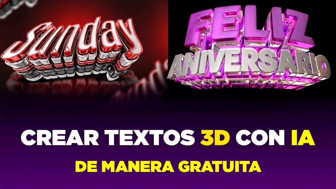Cómo crear textos 3D estilo Cinema 4D con IA – ¡Fácil y rápido! - YouTube