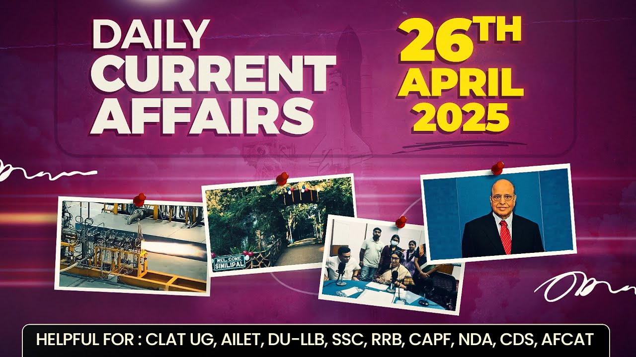 Top news of the day | 26 April 2025 | Current Affairs - YouTube