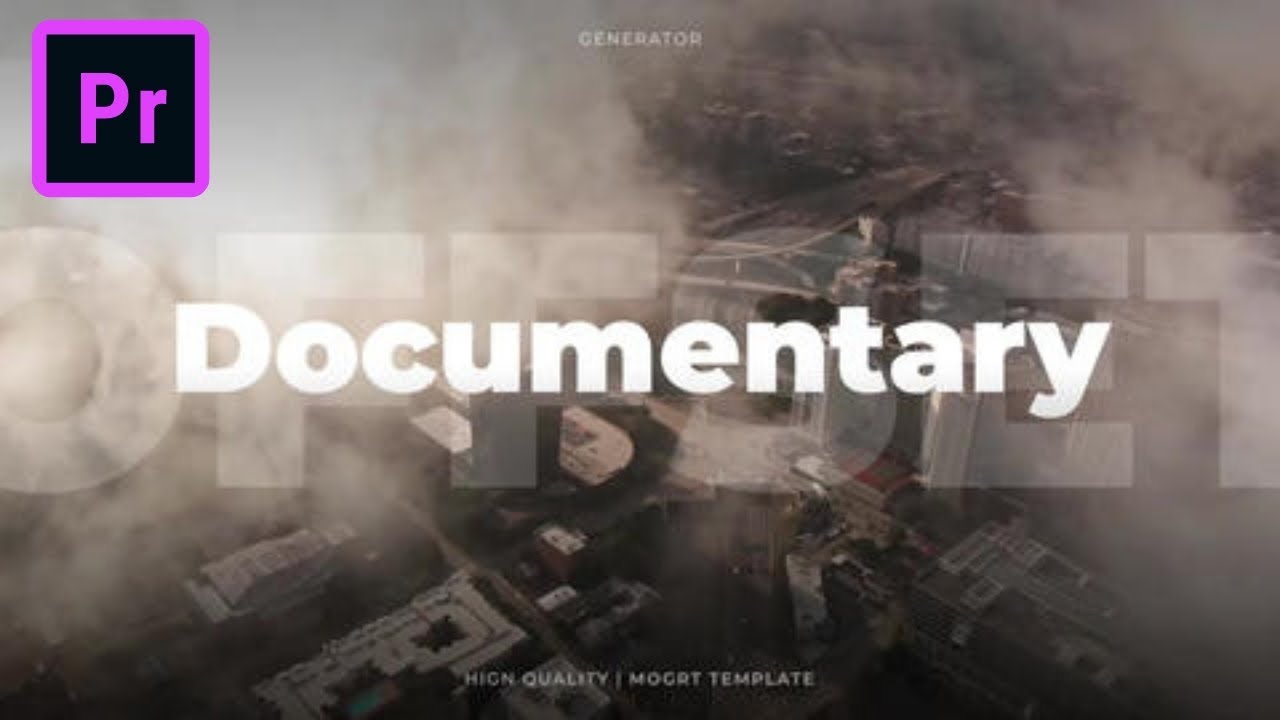 FREE Documentary Offset Transitions Template MOGRT for Adobe Premiere ...