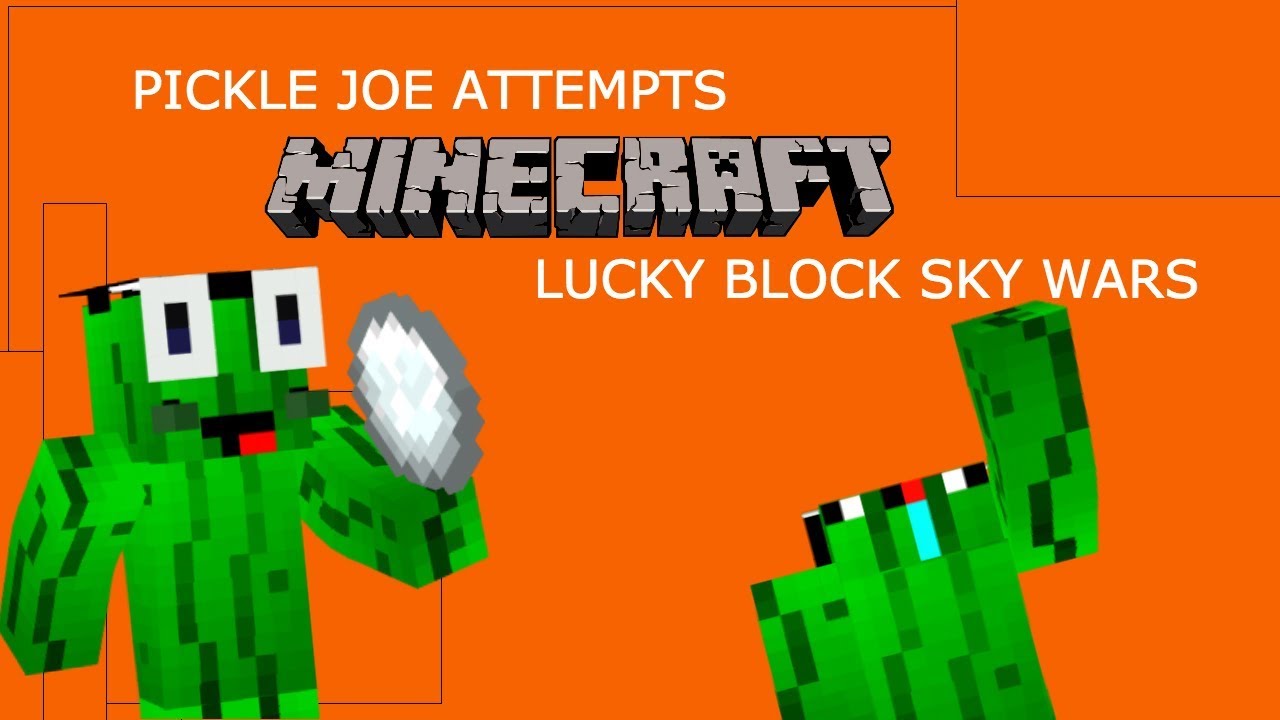Pickle Joe Attempts Minecraft Lucky Block Sky Wars (with Jack) - YouTube