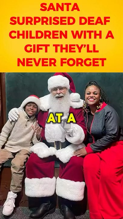 Santa Surprised Deaf Children With a Gift They’ll Never Forget - YouTube