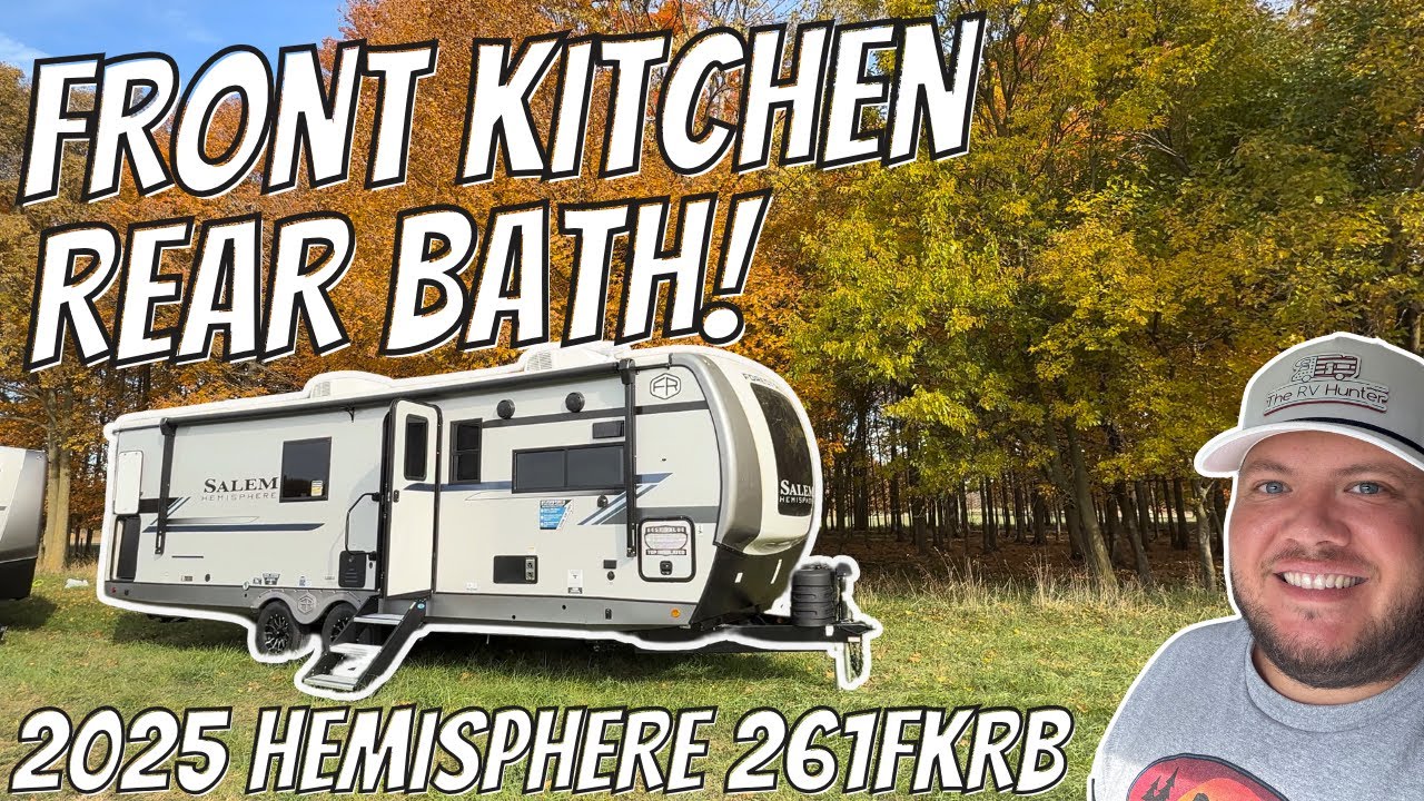 Front Kitchen / Rear Bath RV!! 2025 Hemisphere 261FKRB - YouTube