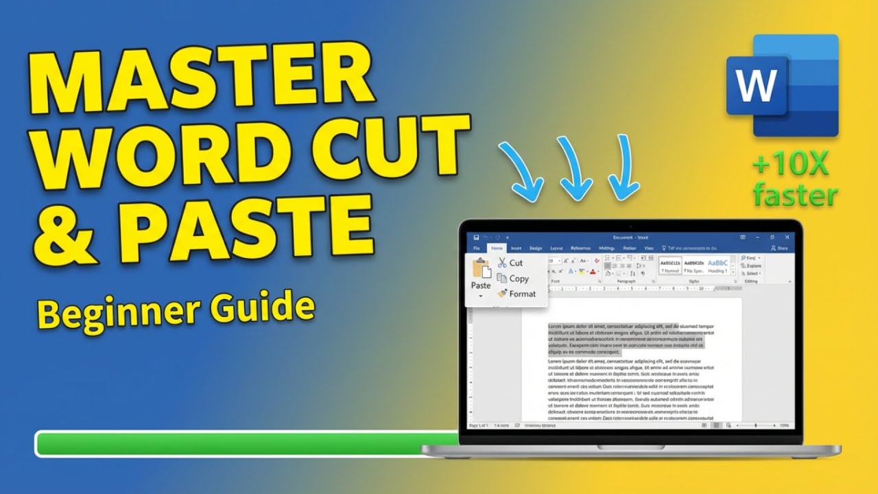 How to use cut, copy and paste options in MS Word - YouTube