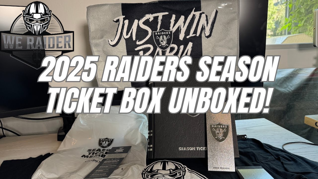 2025 Raiders Season Ticket Box UNBOXING – This Year’s Design is 🔥 - YouTube