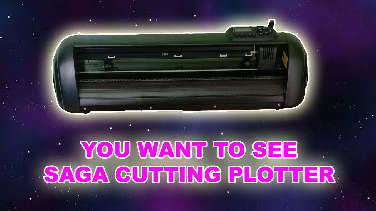 Saga 720i Sticker Cutting plotter machine - YouTube