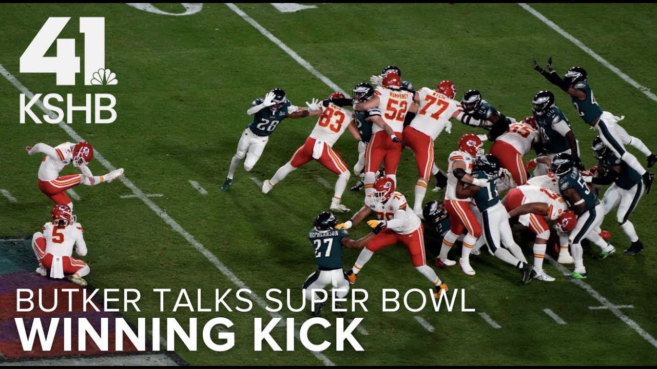 Chiefs kicker Harrison Butker happy he hit the winning Super Bowl kick ...
