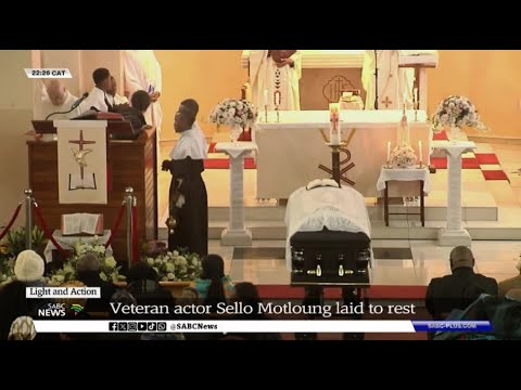 Renowned actor Sello Motloung laid to rest - YouTube