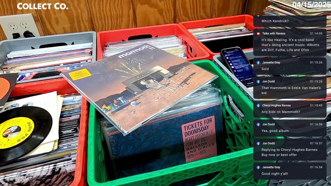 LIVE Vinyl Record Sale (Tuesday, 04/15/2025) - YouTube