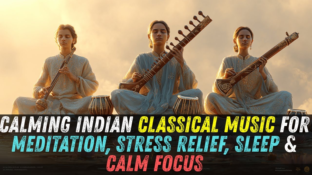 Calming Indian Classical Music | Indian Ragas for Meditation, Stress ...