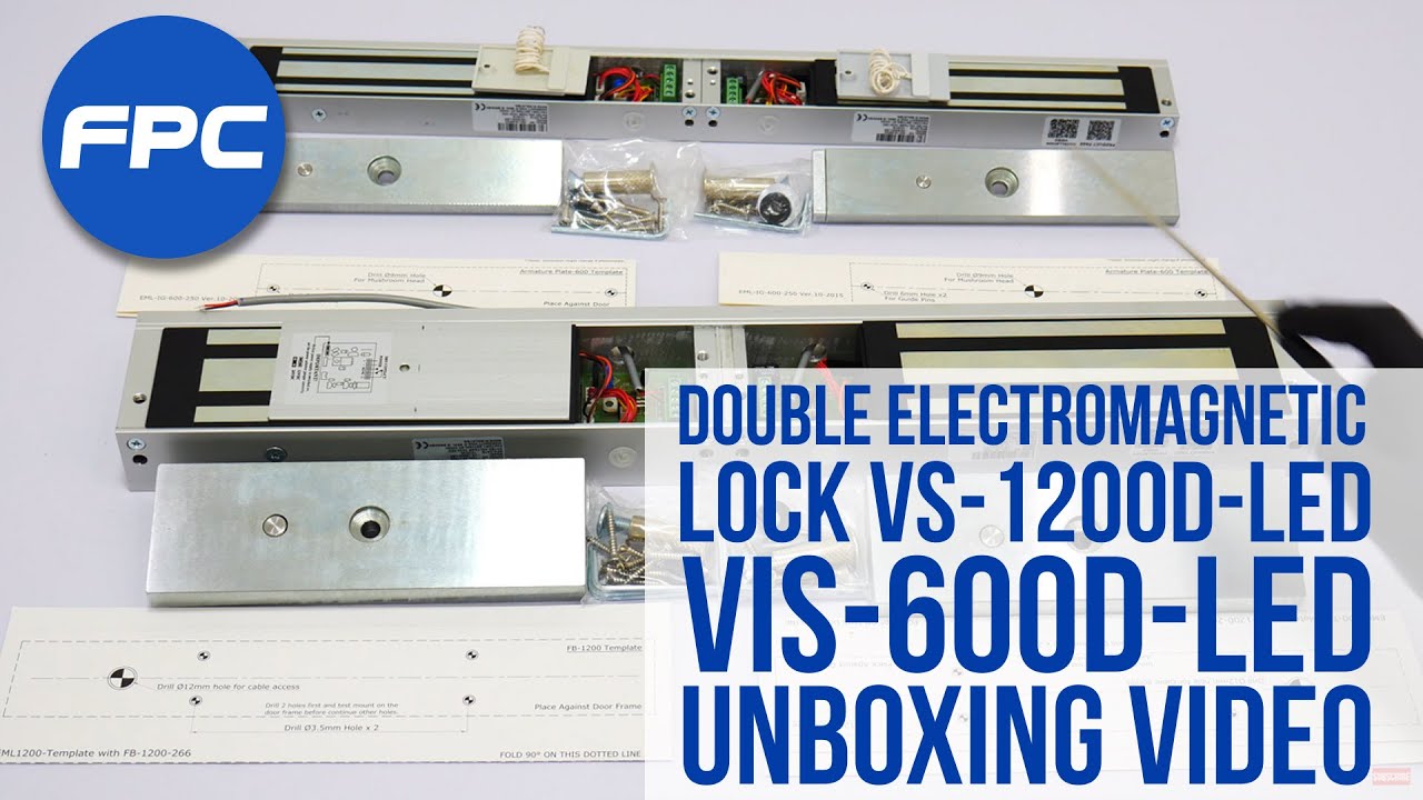 Double Door Electromagnetic Locks UNBOXING | VIS-1200D-LED & VIS-600D ...