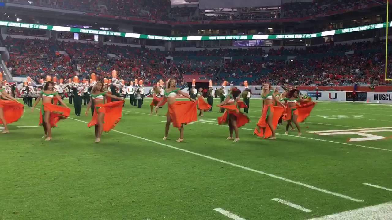 Miami Hurricanettes Dance Team Halftime 9/3 vs FAMU - YouTube