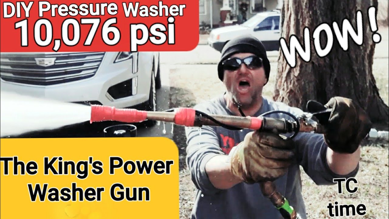 Homemade Air powered high volume/pressure Power Washer! No pump no ...