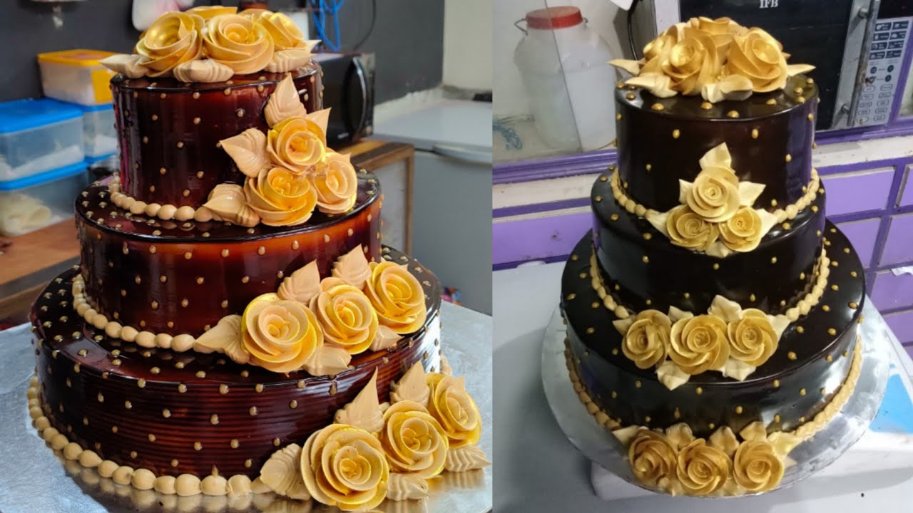 6kg 3 Step Chocolate Cake Decorating Ideas 3 Step Cake 3 Tier Cake 6kg-3-step-chocolate-cake-decorating-ideas-3-step-cake-3-tier-cake