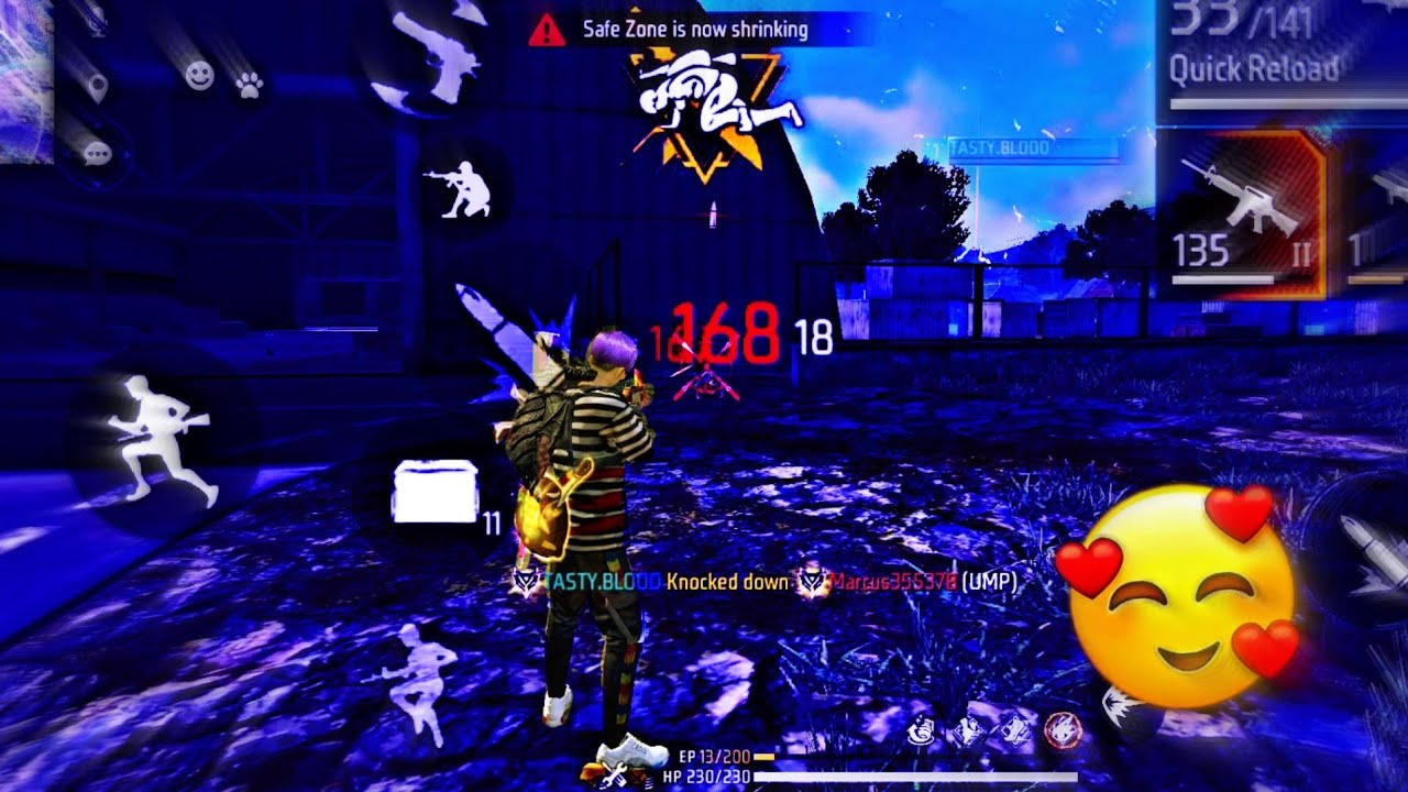 FREE FIRE SOLO VS SQUAD GAMEPLAY || 4flag Gamer Custom HUD|| - YouTube