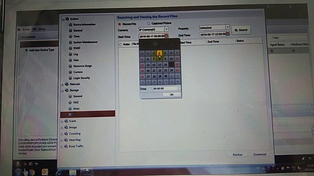 How to Download Hikvision ivms 4200 cctv footage - YouTube