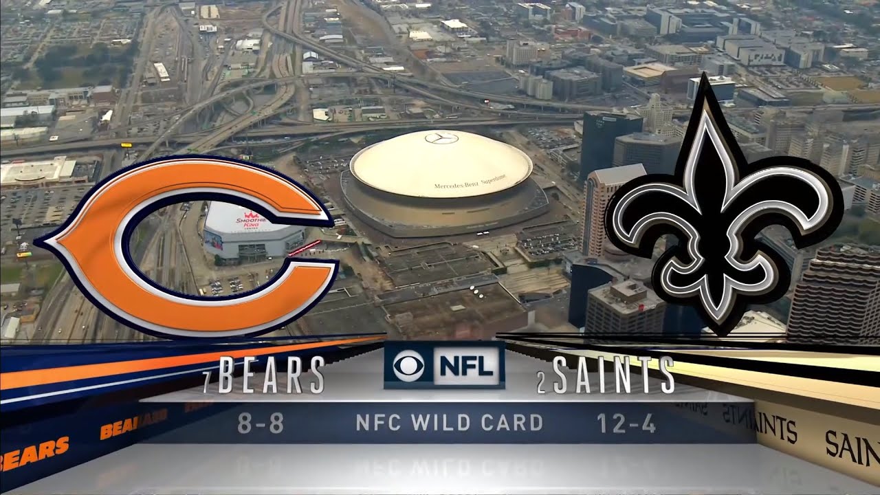 NFL on CBS intro | CHI@NO | 1/10/2021 - YouTube