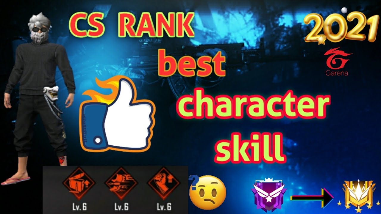 CS RANK BEST CHARACTER SKILL COMBINATION || FREE FIRE || - YouTube