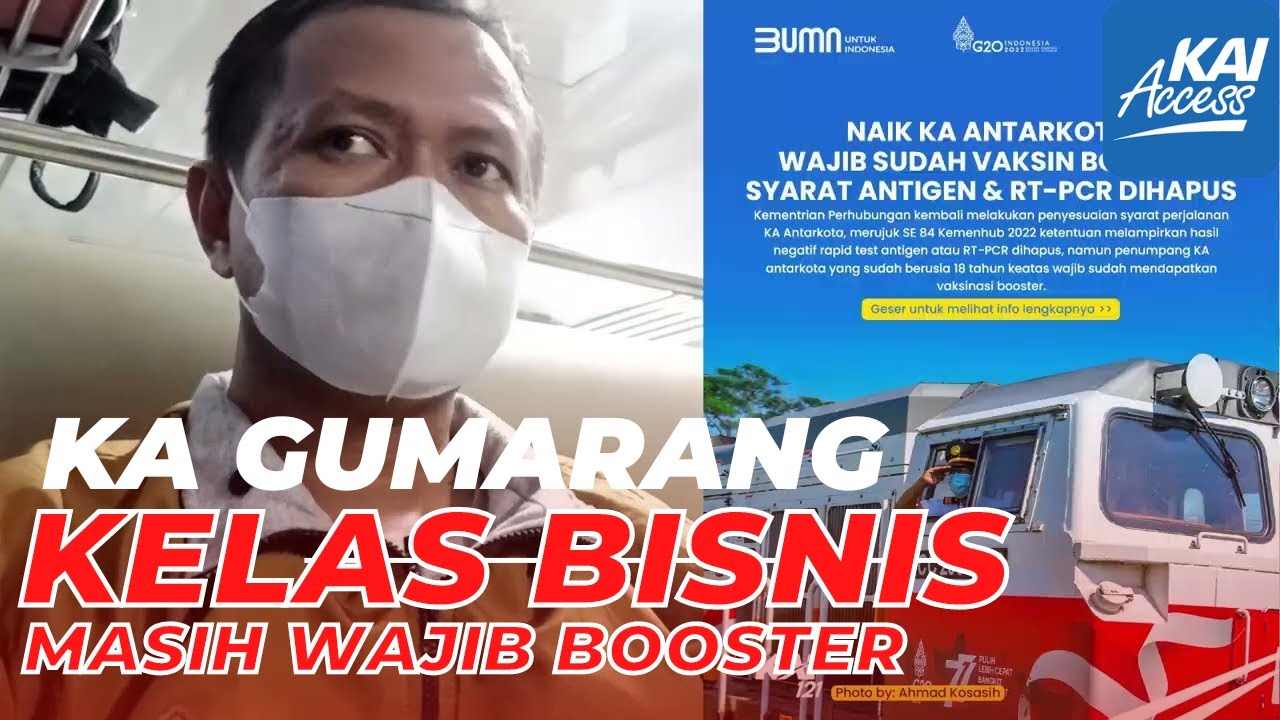 🔴 TERBARU TUTORIAL NAIK KA GUMARANG KELAS BISNIS NAIK KERETA API JARAK ...