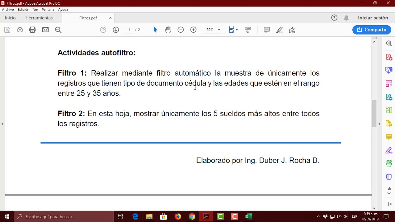Filtros Automáticos Microsoft Excel - YouTube