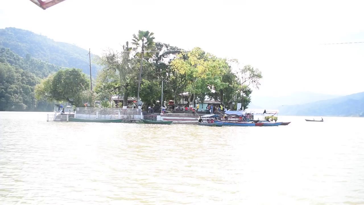 Boating to Tal barahi Temple ,Fewa lake Pokhara - YouTube