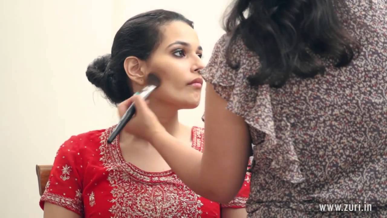 How To Apply Indian Make up Tutorial - Glitzy Reception Look - YouTube