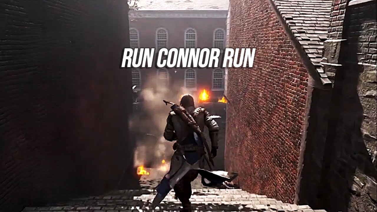 Run Connor Run ! Assassins Creed 3 Remastered Cinematic gameplay - YouTube