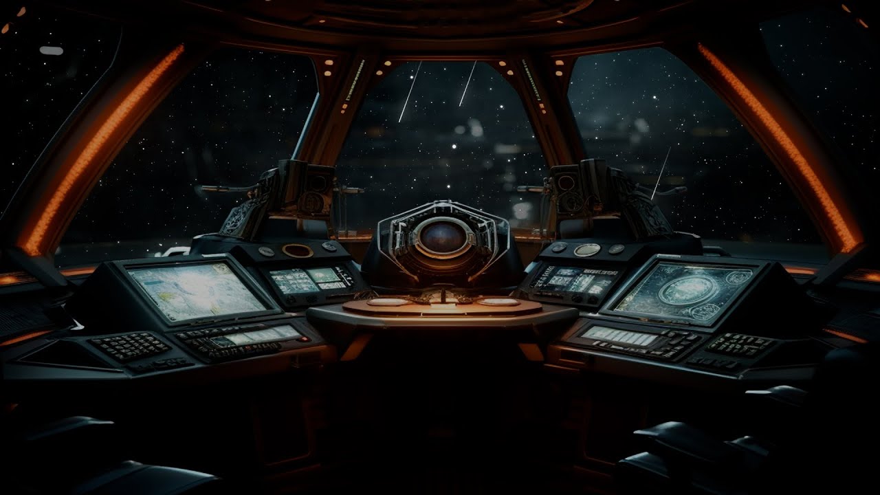 Alien Planet Observation Outpost. Sci-Fi Ambiance for Sleep, Study ...