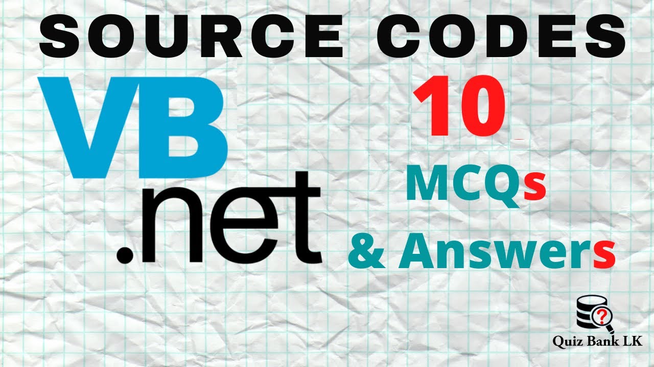 VB NET | Source Code MCQ Quiz - YouTube