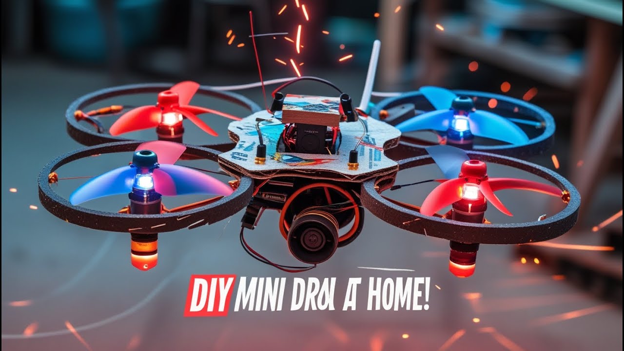 How to make a drone at home | Quadcopter at Home | DIY Quadcopter at ...