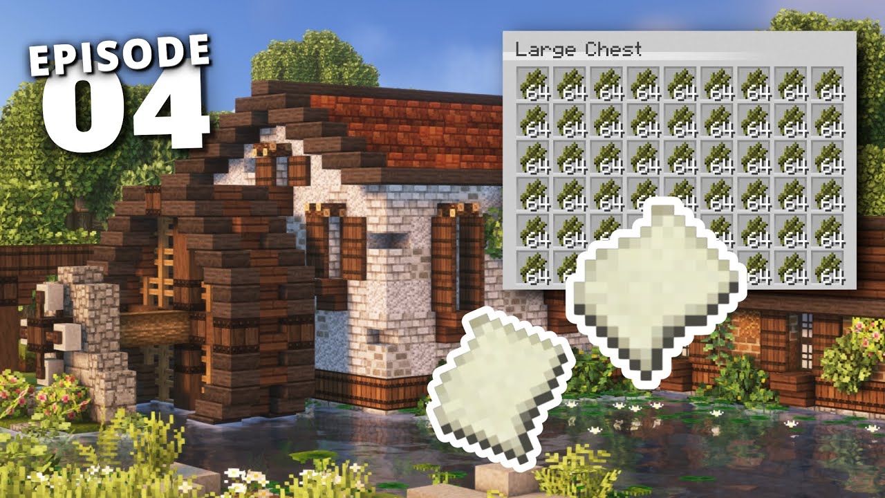 The Paper Factory | My Cottagecore Farm 🍃 EP 4 | Aesthetic Minecraft ...