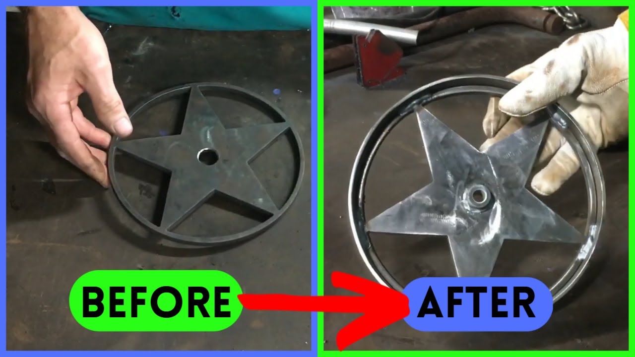 Putting Together The BBQ Pit Wheel - YouTube