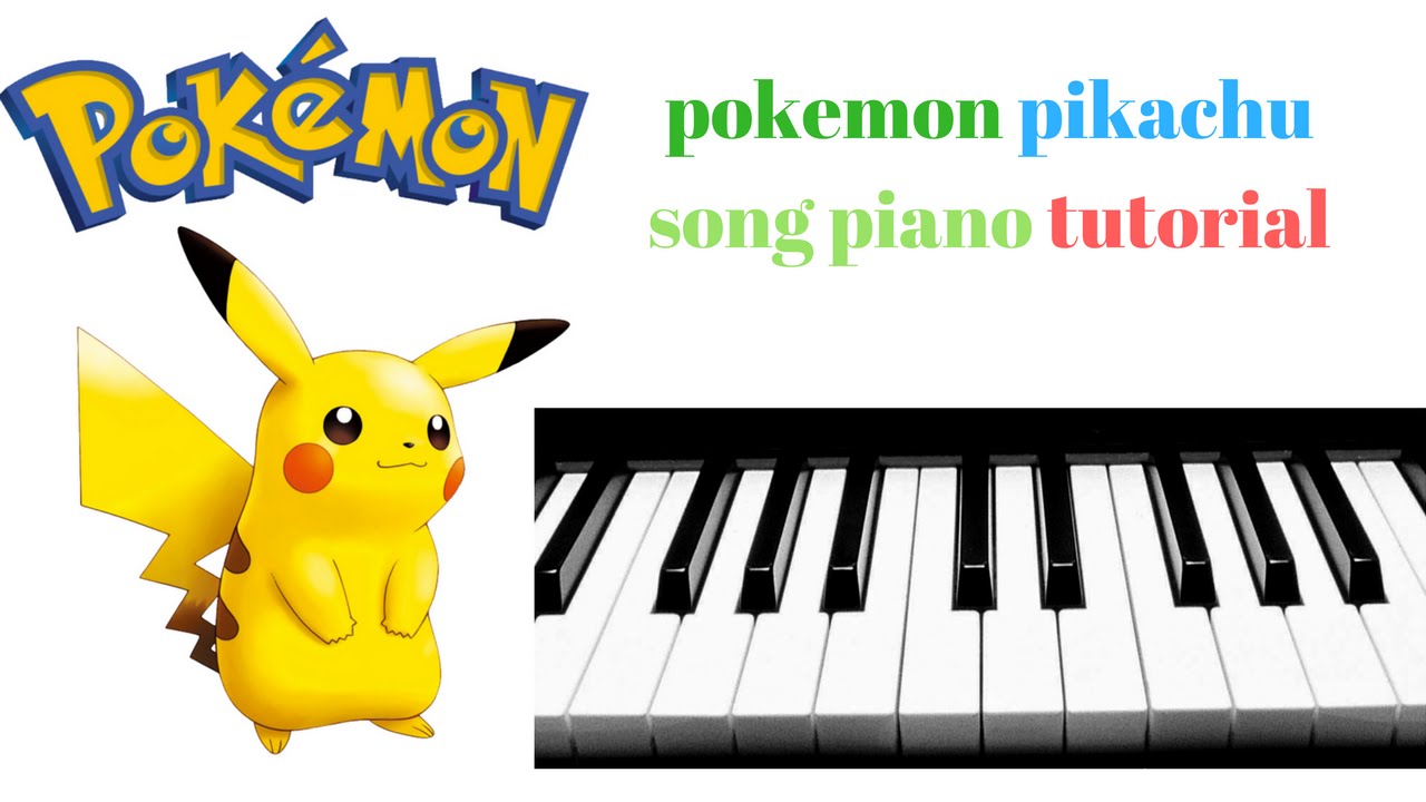 pokemon pikachu song piano tutorial cover by synthesia lesson - YouTube
