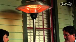 A tabletop infrared patio heater is easy to use and keeps you warm